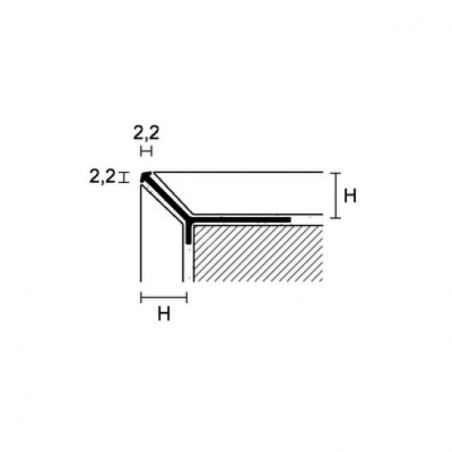 Y Formos BLACK STONE profilis PROFILPAS 11mm