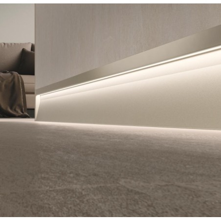 63mm METAL LINE S LED apšvietimo grindjuostė plytelėms